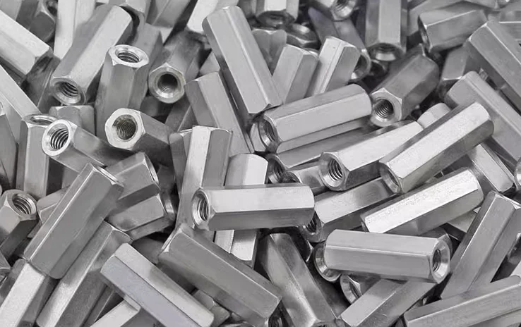 Long Hexagon Nut M6 M8 M10 M12 M16 304 Stainless Steel Hex Coupling Nut ...