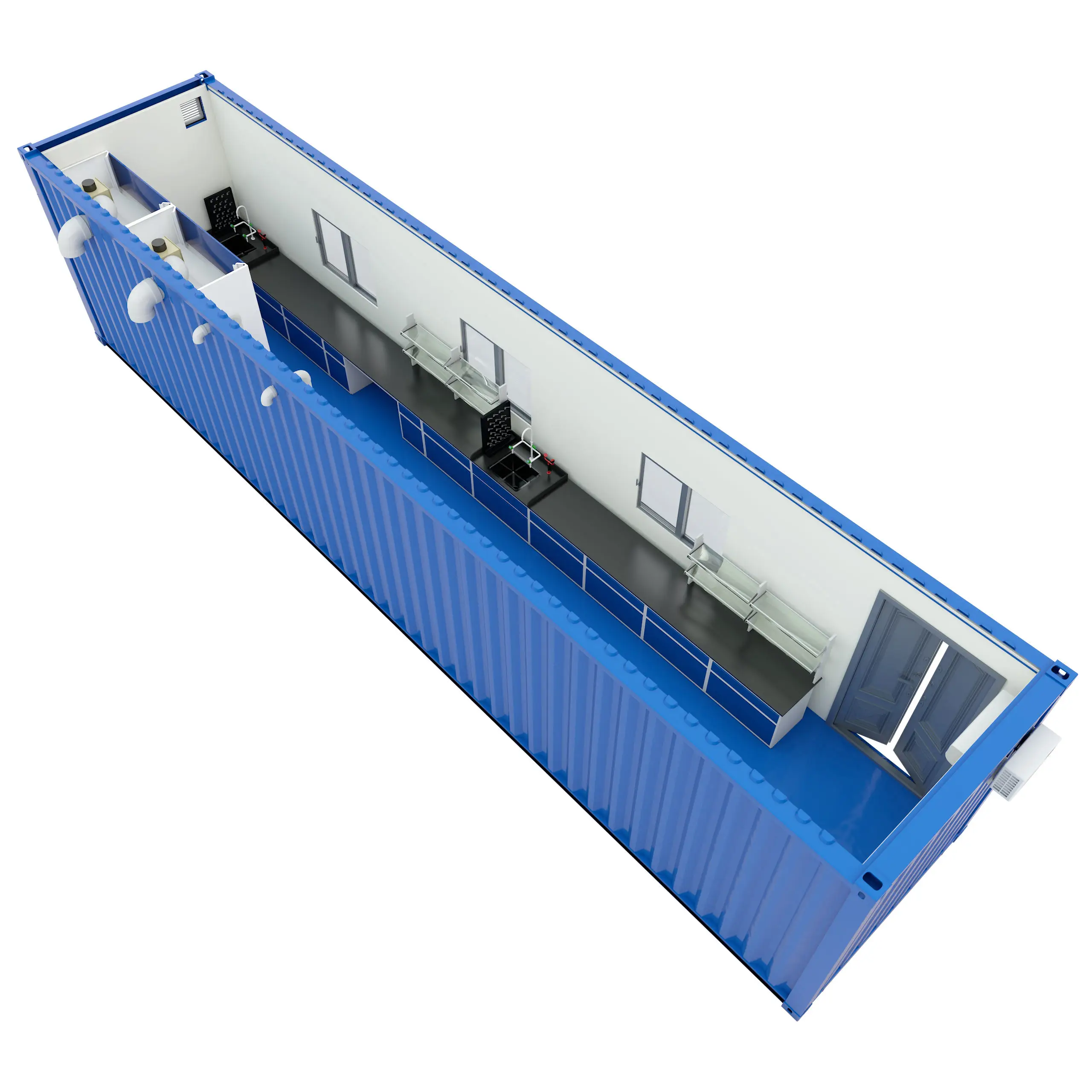 Customized Shipping Container Lab - Mobile PCR Test Lab