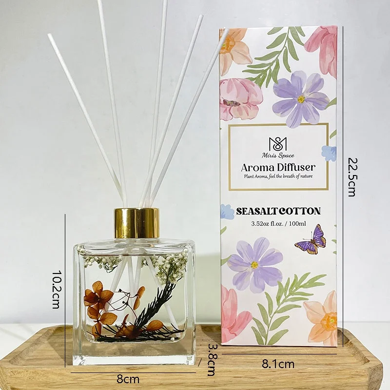 Brown Perfume Reed Aroma Diffuser Glass Bottle Reed Fragrance Diffuser ...