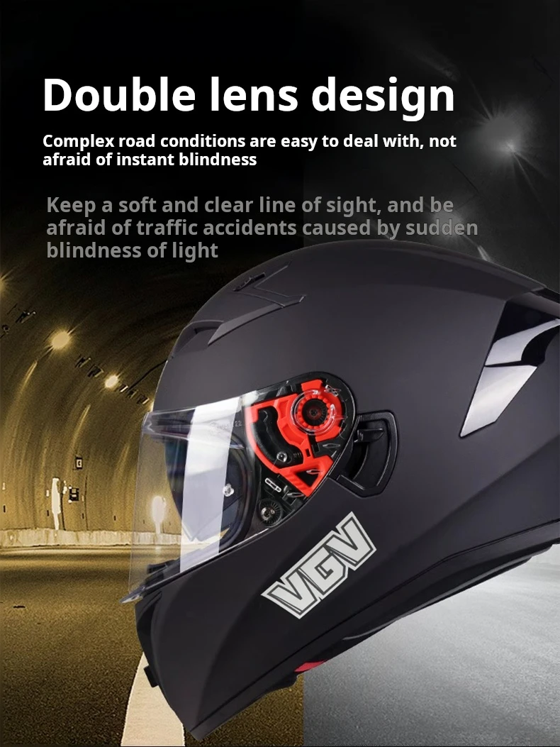 Full Face Anti Lock Braking System Motorcycle Helmet for Men and Women ...