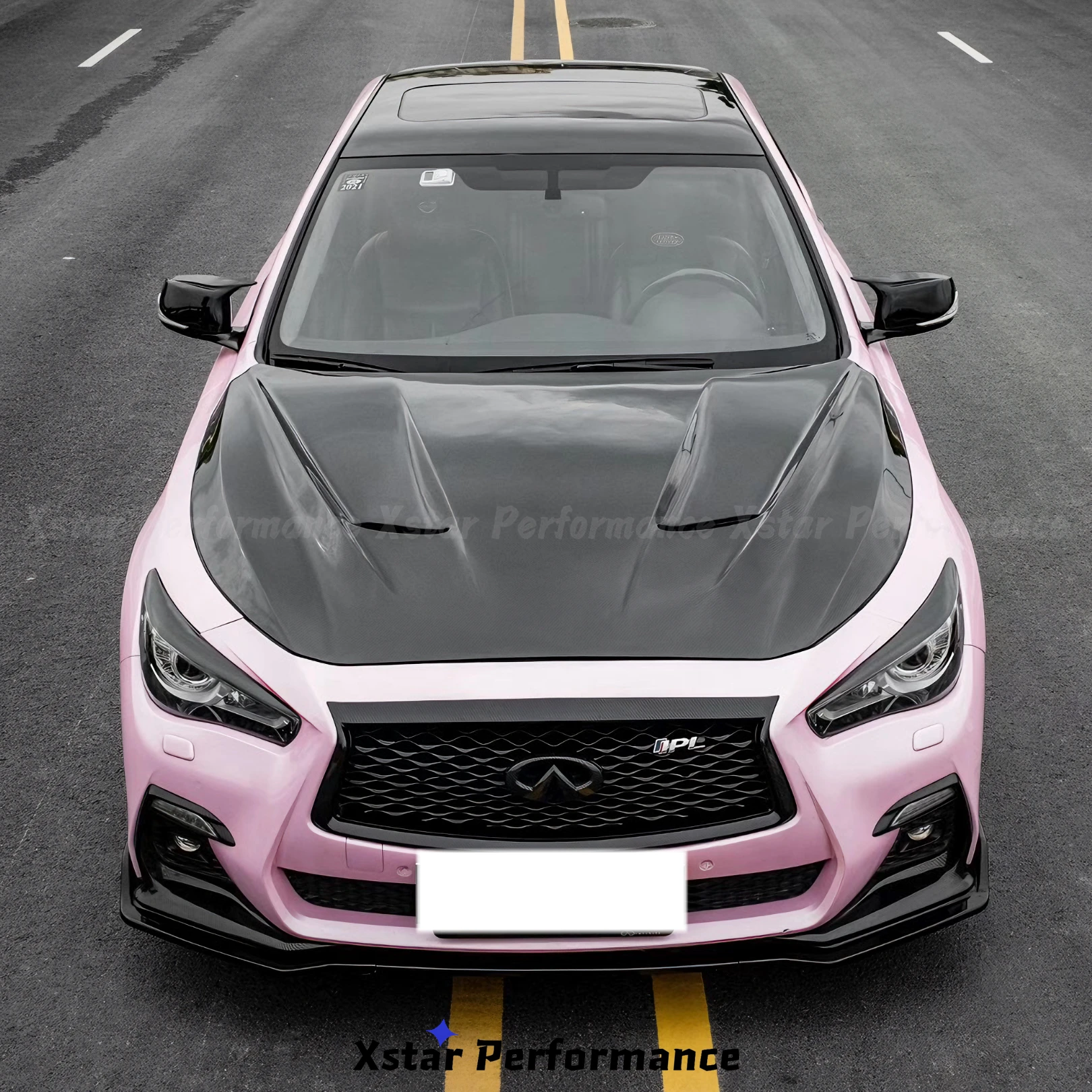 Mbj Style Carbon Fiber Hood Bonnet For Infiniti Q50 Q50s Q50l - Buy Mbj Style Hood For Infiniti ...