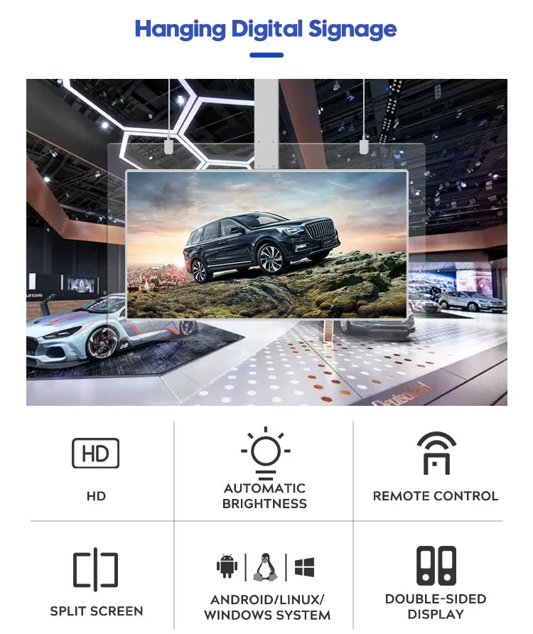 Digital Signage and Display Indoor Hanging Digital Window Display ...