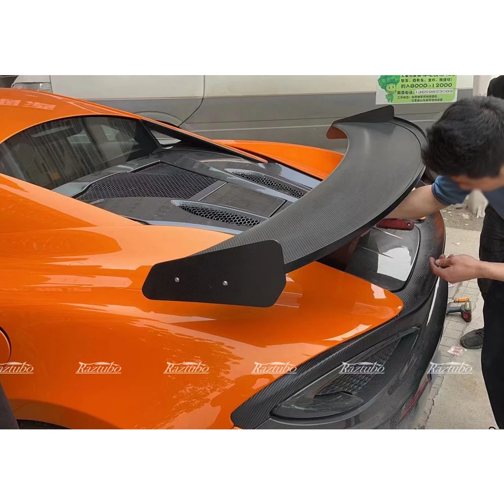 High-gloss Gt4 Style Carbon Fibre Spoiler Rear Wing Tail Wing Rear ...