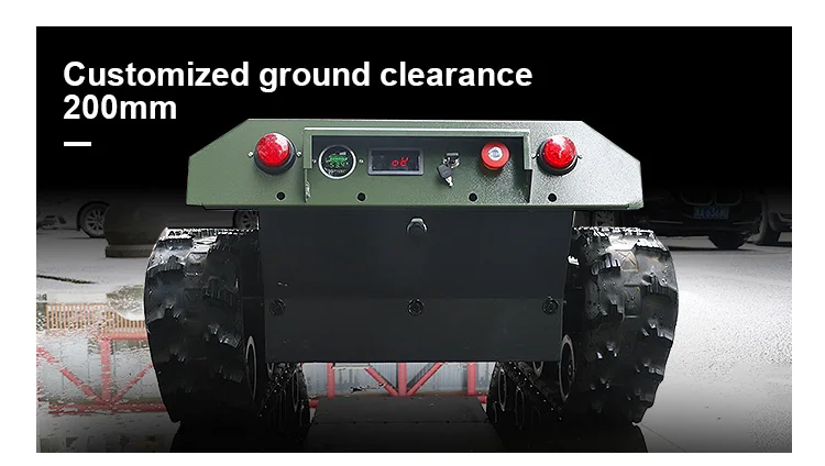 300kg Payload Custom IP65 Tank Crawler Robotic Chassis