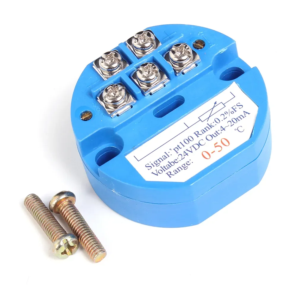 4-20MA RTD PT100 Temperature Sensor Meter Temperature Transmitter ...