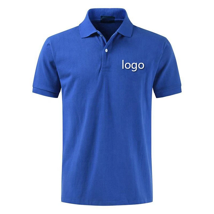 High Quality Work Uniform Business Polo T Shirt Custom Logo Embroidered ...