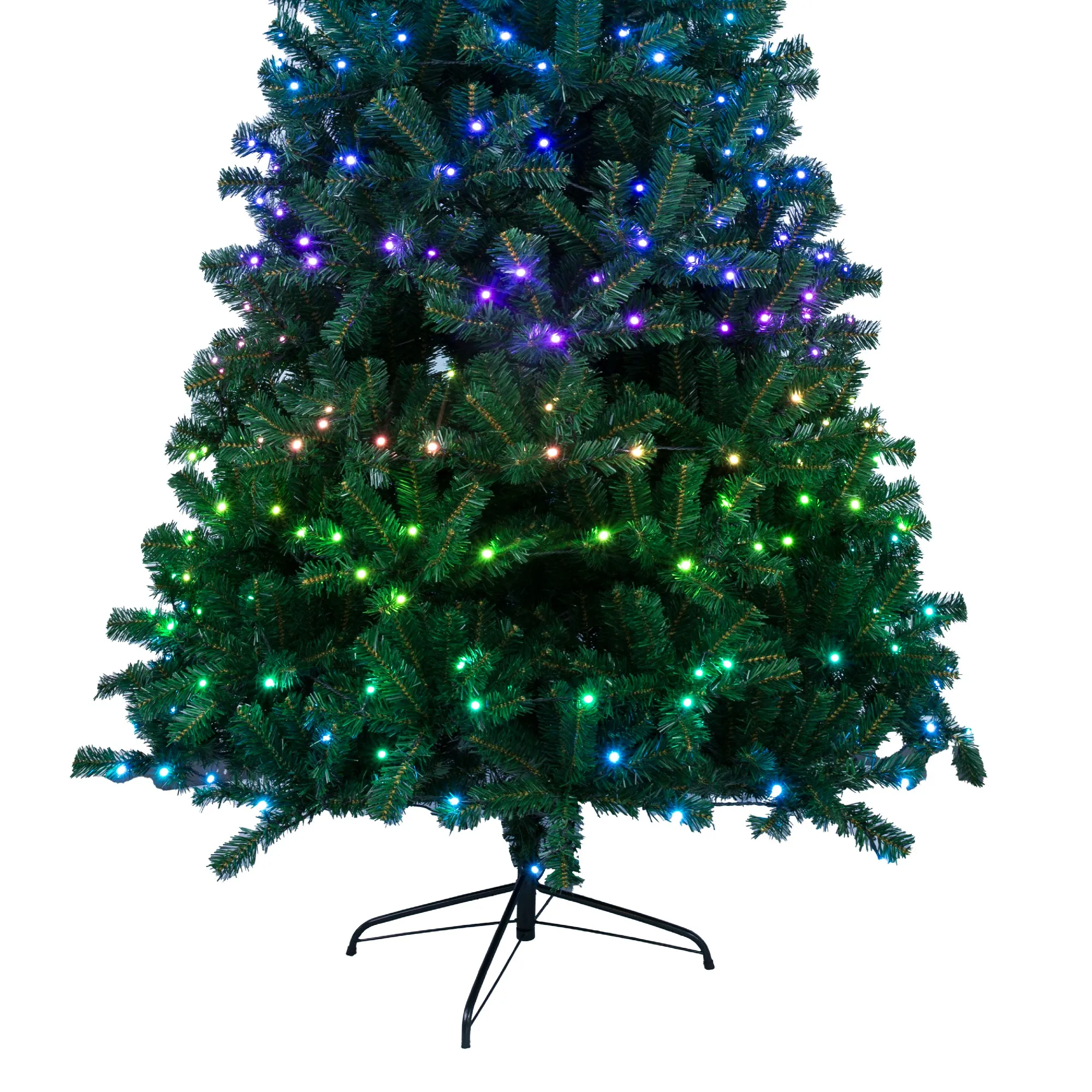 Custom Artificial Christmas Tree with RGB LED Lights
