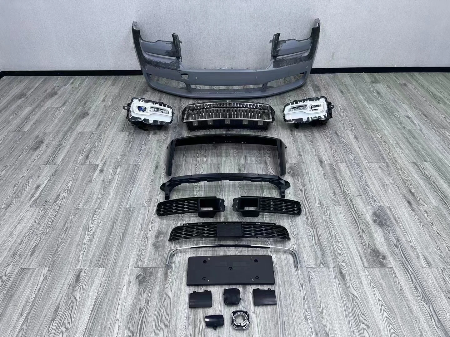 Rolls Royce Ghost Front Bumper Kit - LED Headlights & Grille