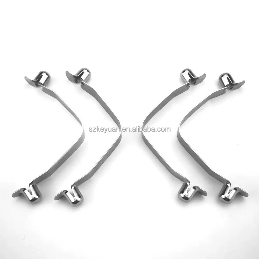 Spring Steel Tube Lock Spring V Shaped Spring Clip Double Button