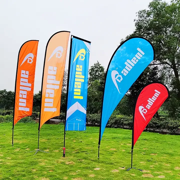 Customized Advertising Flying Banner New Garden Beach Feather Flag With ...