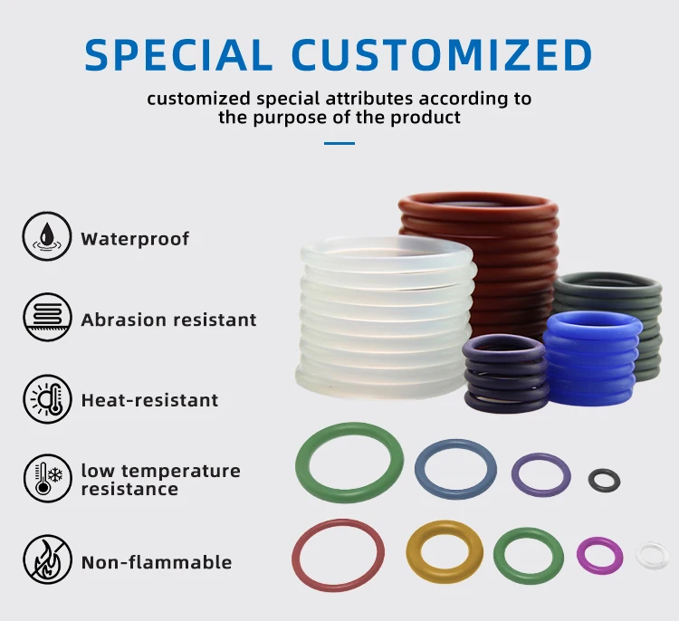 High Quality Pump Shaft Silicone Rubber O Rings for Hydraulic Pistons ...