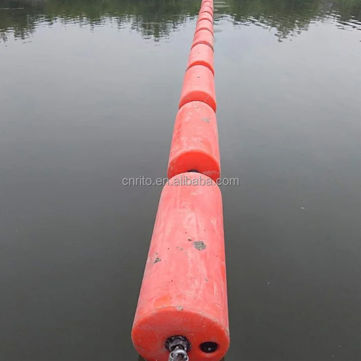 Plastic Boat Mooring Channel Marker Buoy Cylindrical Floating Barrier ...
