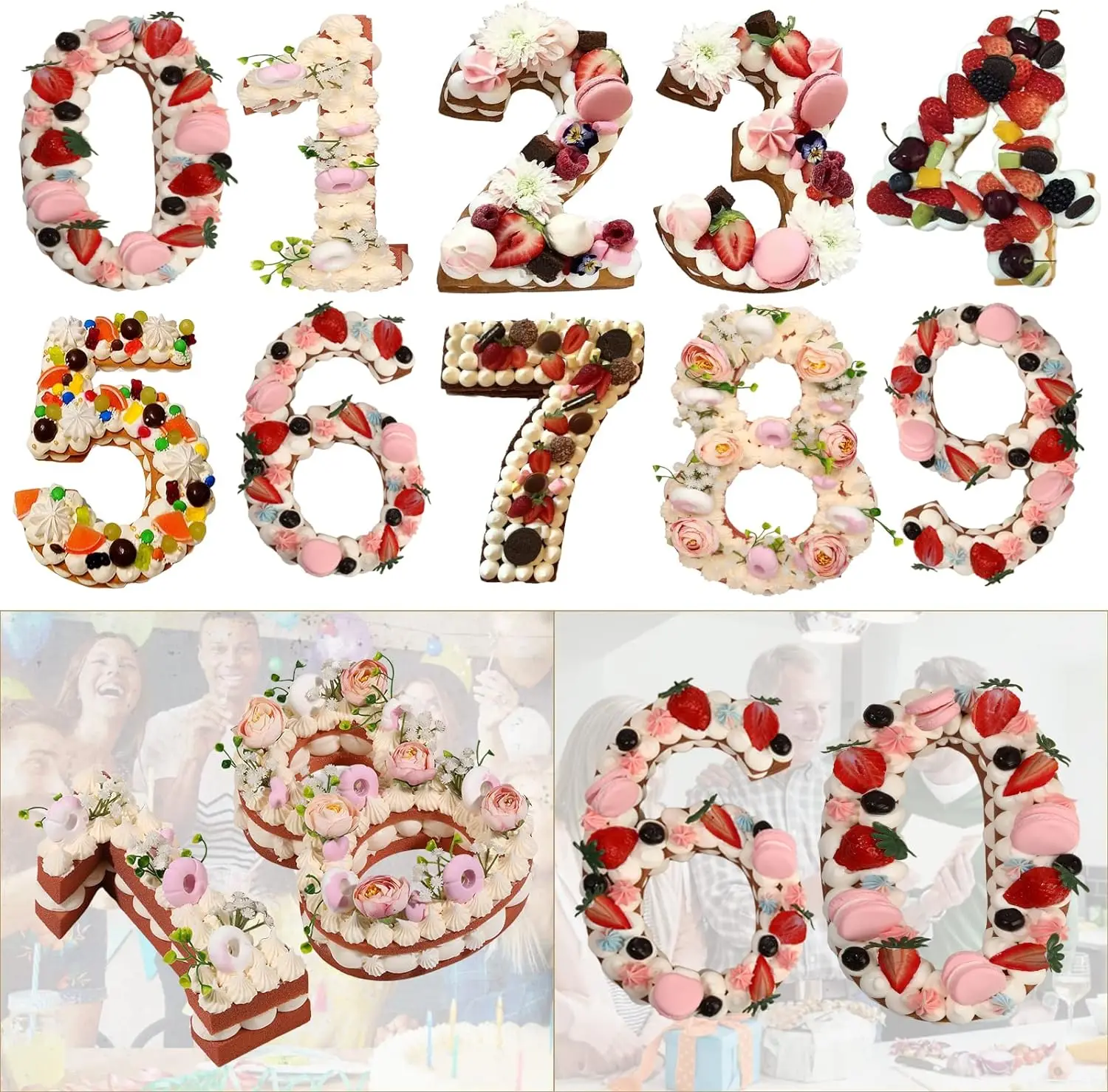 Large Silicone Number Cake Mould - Buy Silicone Number Cake Mould ...