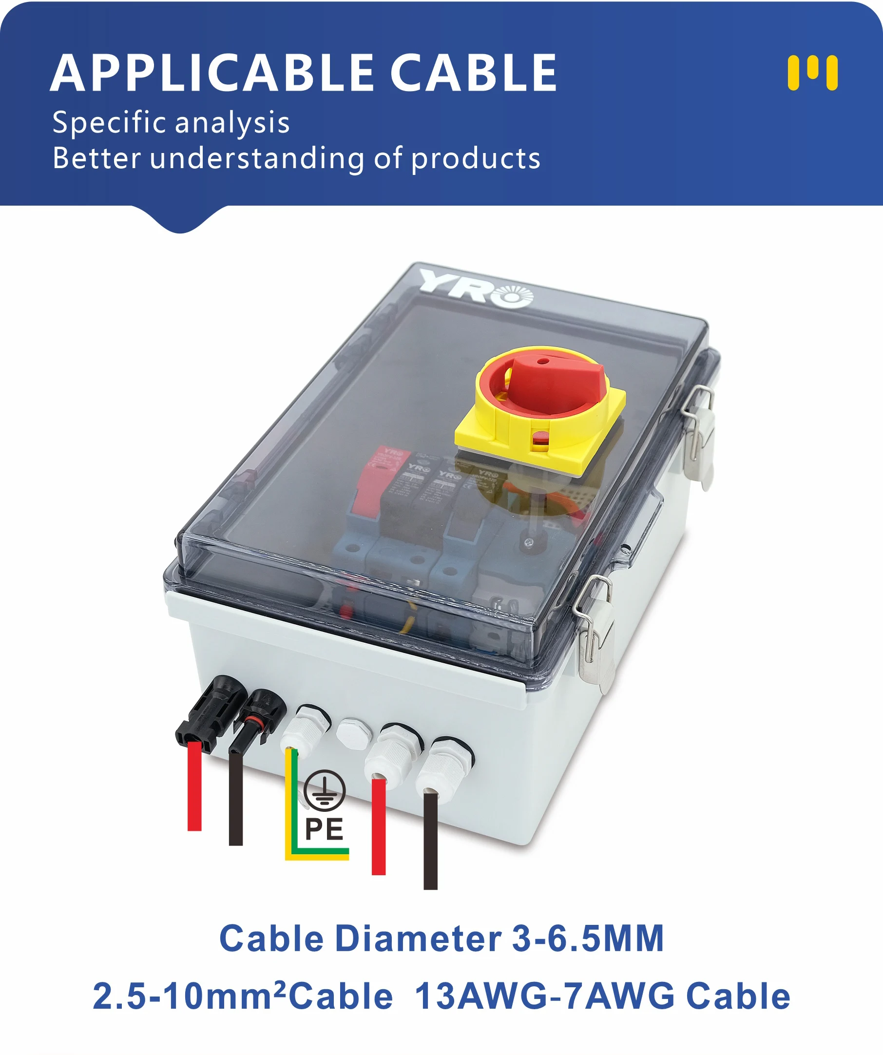 Pv Strings Dc Combiner Box 1000V for Solar Panel with DC Isolator ...
