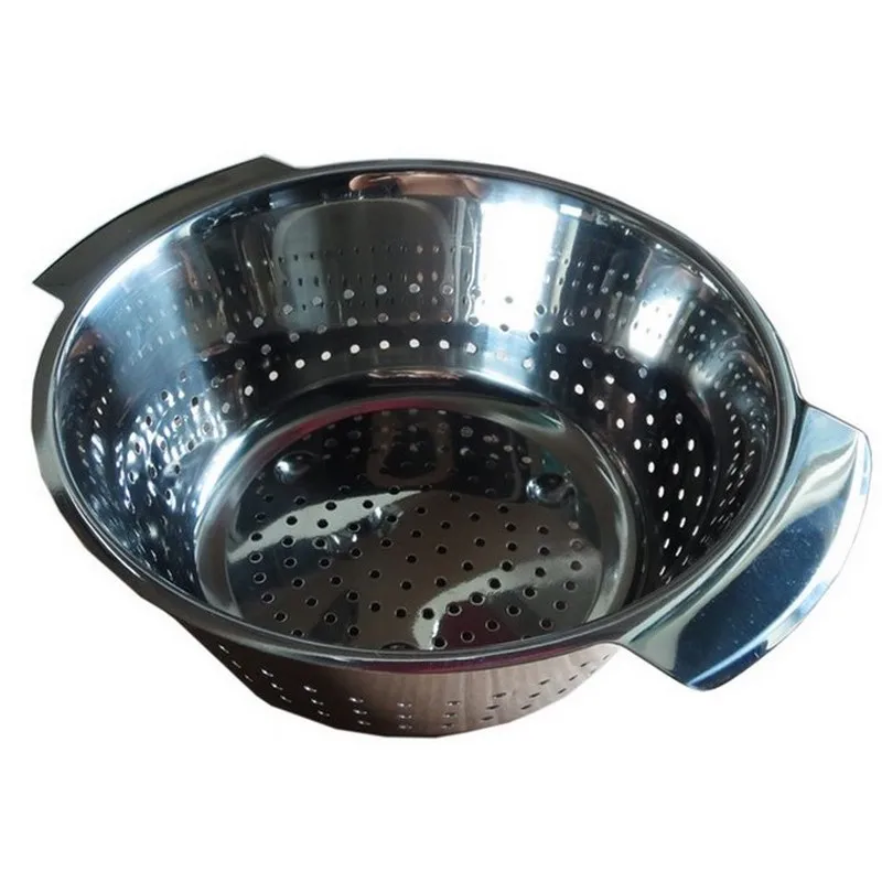 Kitchen Stainless Steel Pasta Strainer Sink Fruit & Vegetable Colander ...