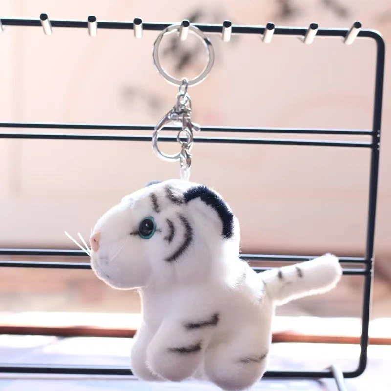 Tiny Tiger Plush Keychain Soft Toy Animal Keyring Charm for Kids for ...