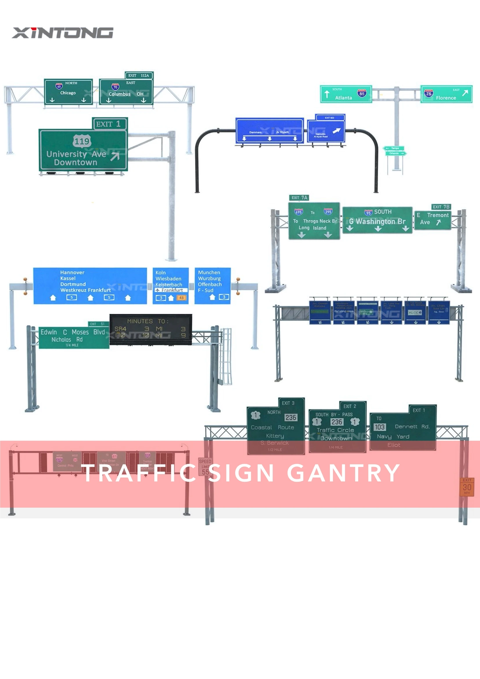 Highway Gantry Variable Message Signs - LED Display Board