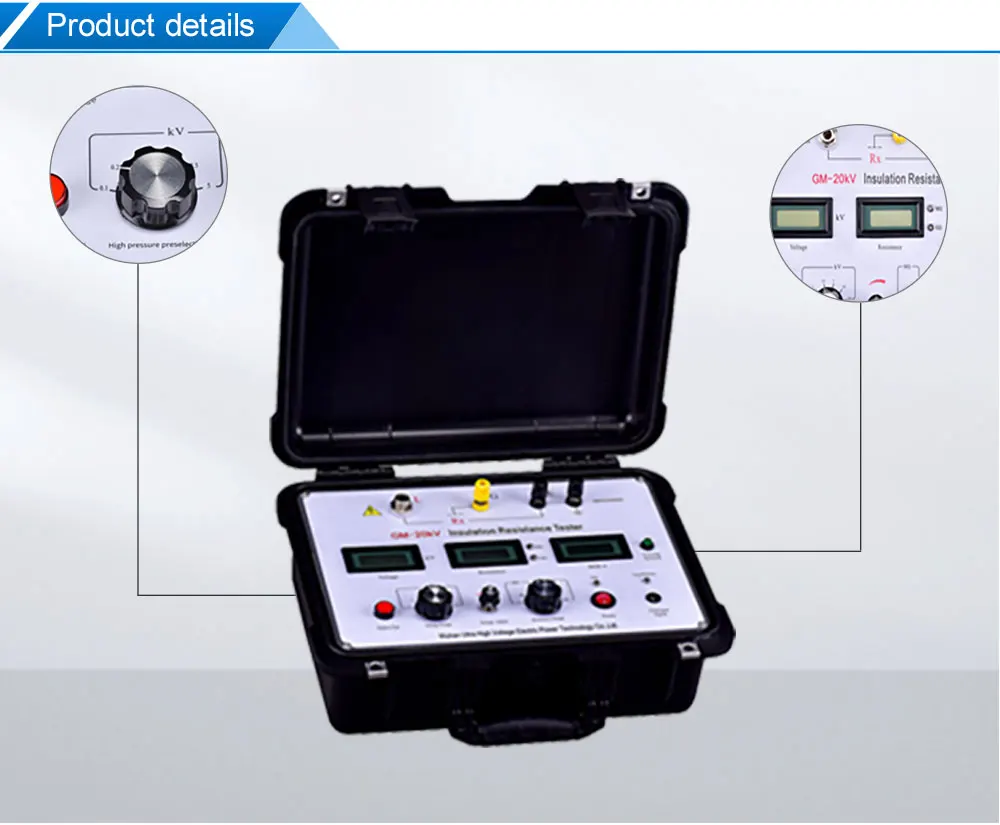 G Gm-20kv High Voltage Megohmmeter - Digital Insulation Tester