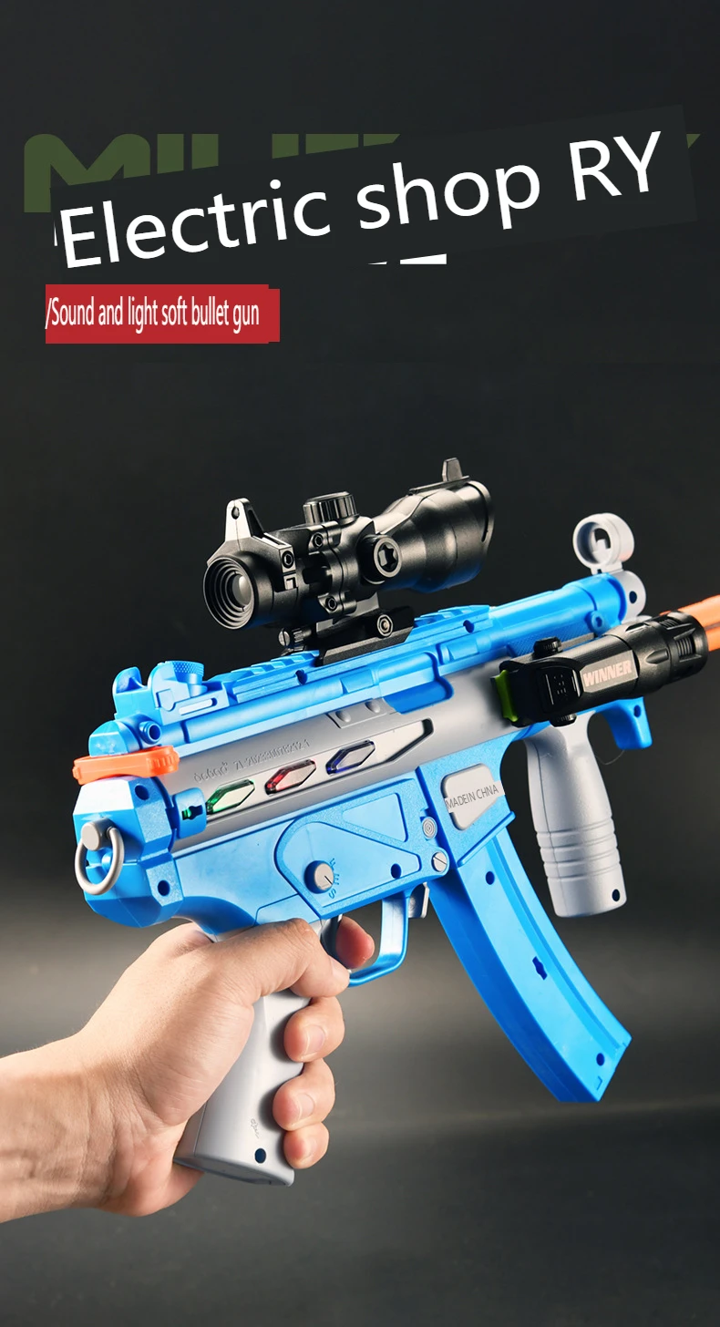 Vp372 Acousto-optic Shock Soft Bullet Gun Children's Toy Gun Boy ...