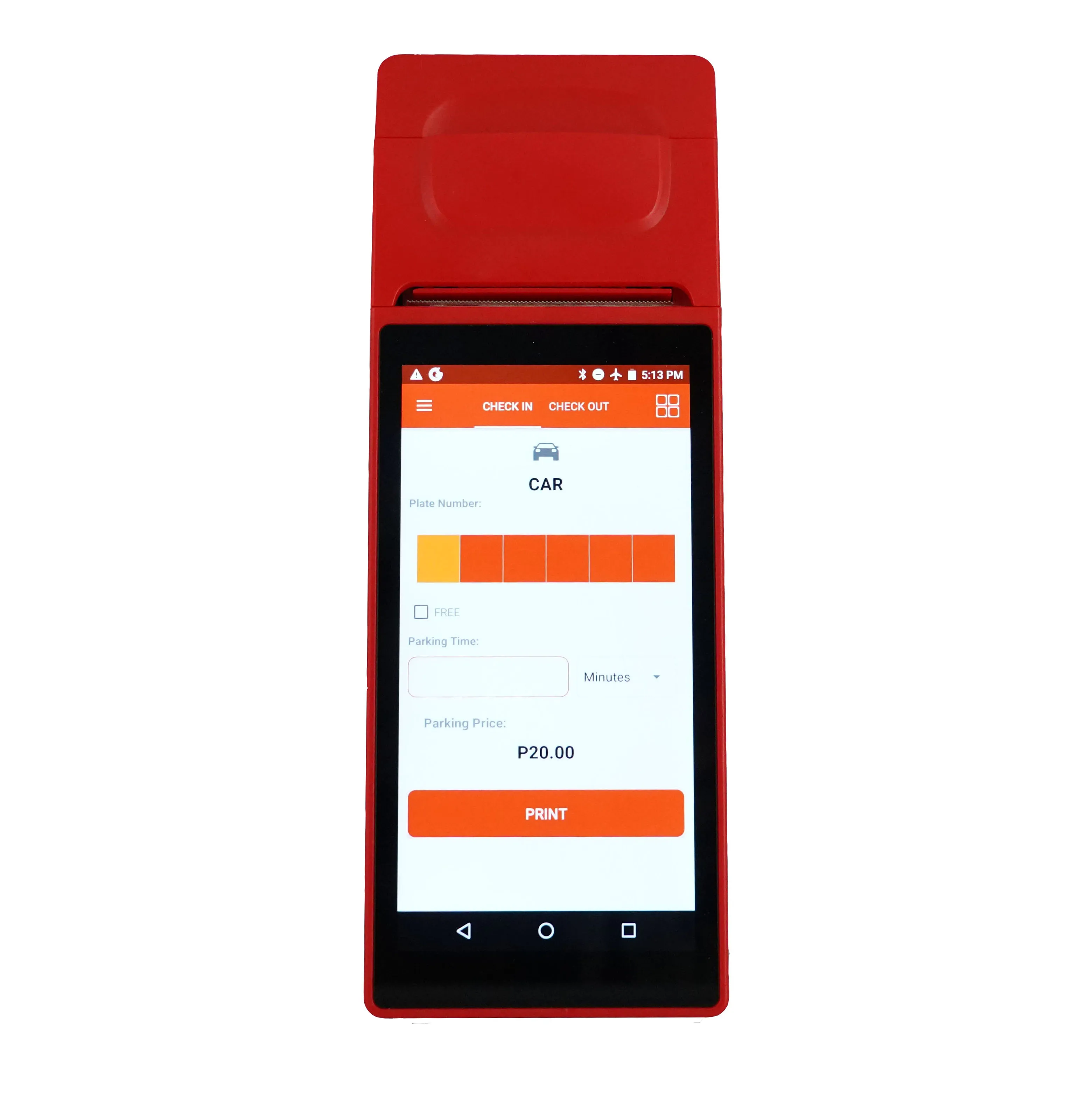 Goodcom Touch Screen Terminal Pos Qr Code Android Device Pos Systems Handheld Parking Ticket ...