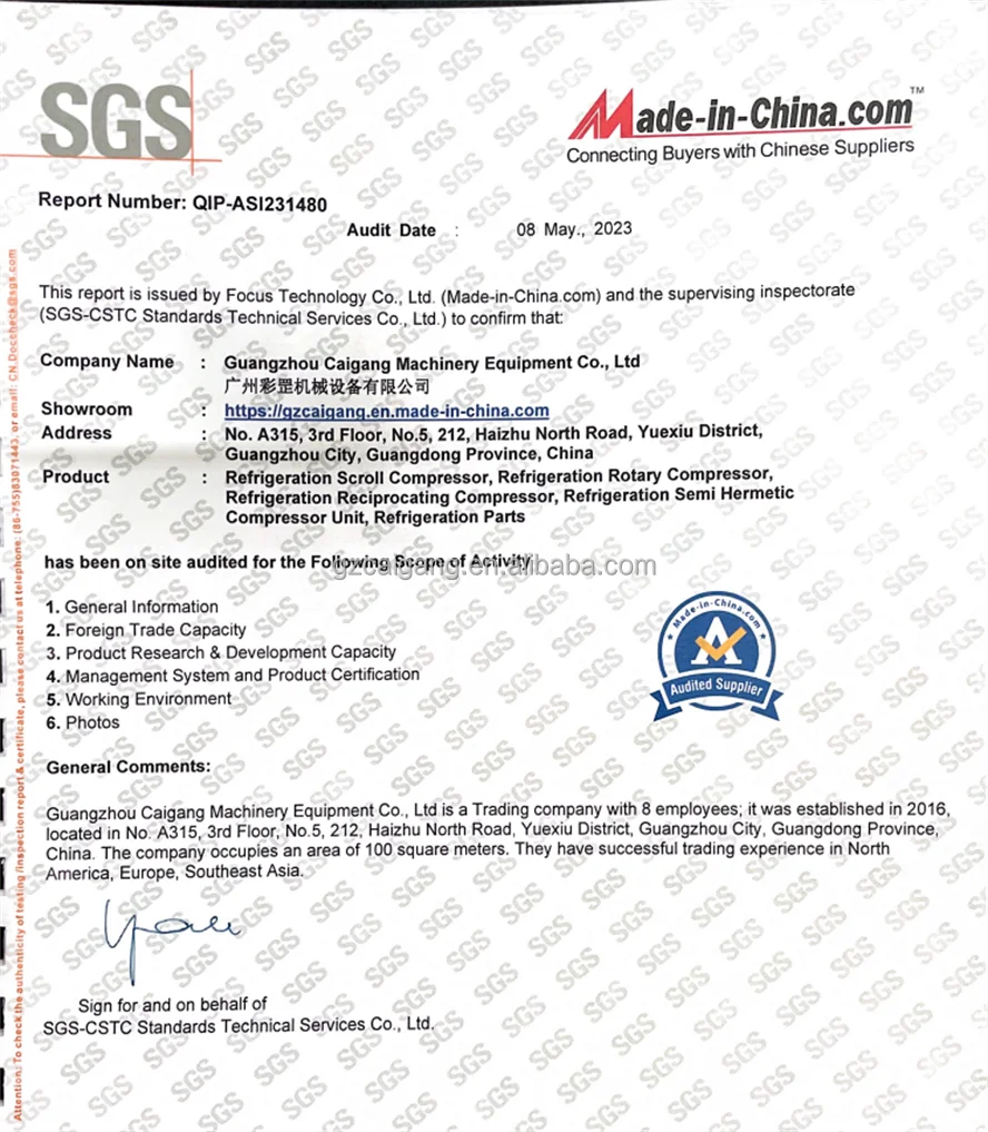 GMCC R410A DC INV DA250S2C-30MT Rotary Compressor for HVAC
