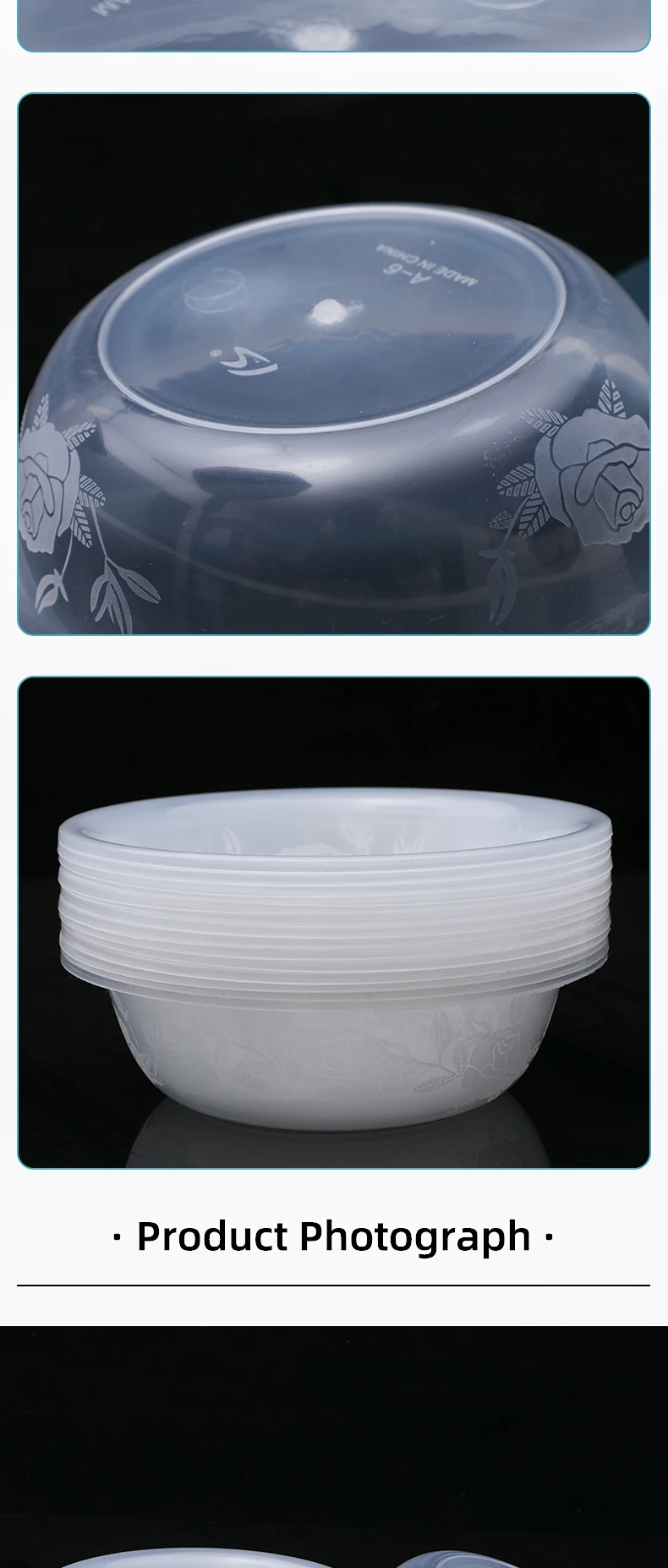 Circular Transparent Plastic Basin,Fruit And Vegetable Cleaning Basin ...