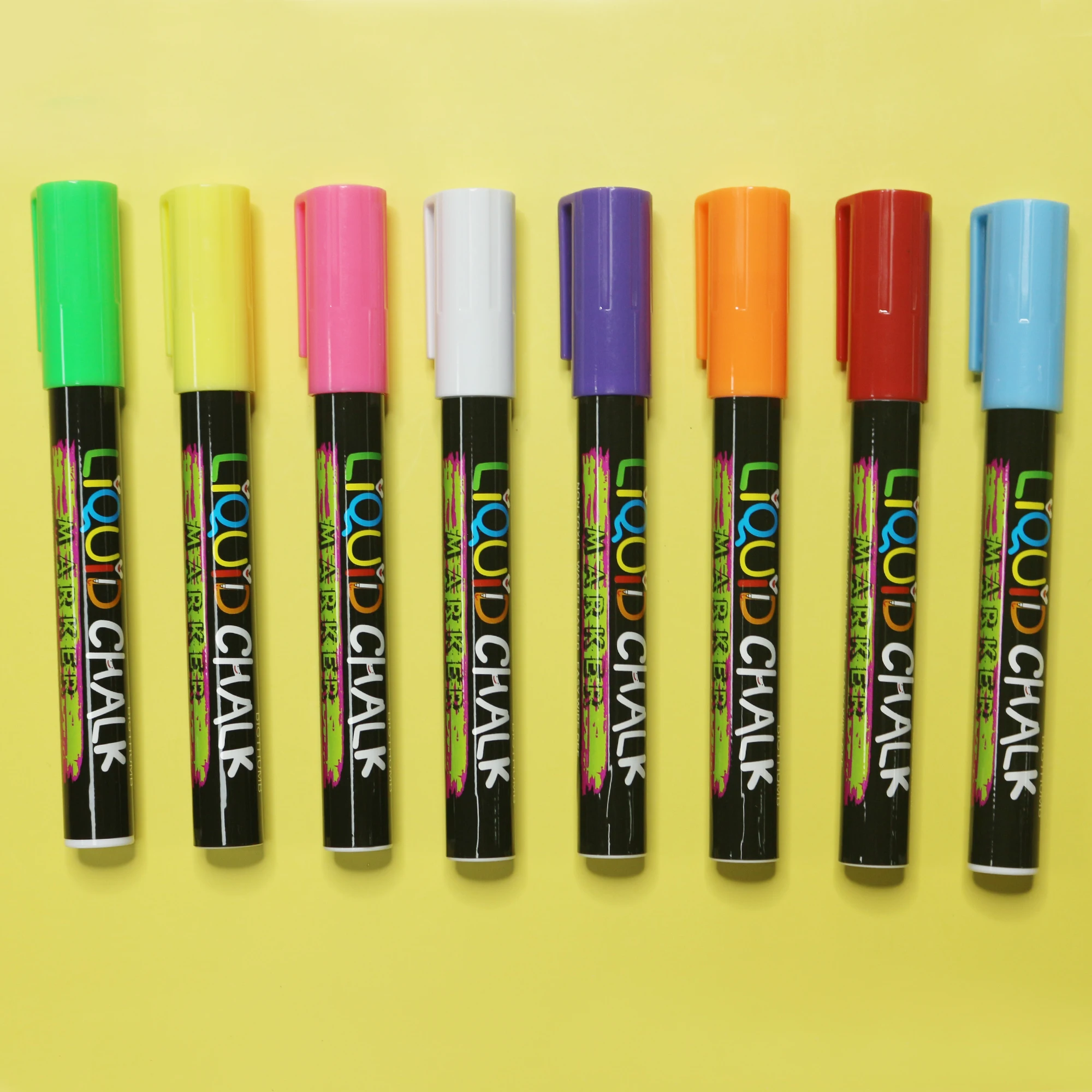 8 Pack Extra Fine Tip Liquid Chalk Markers - 1mm Point