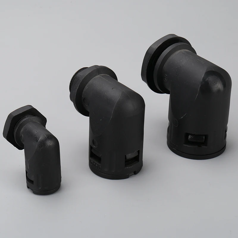 Ouoro Ad13 Pg9 M12 M16 M18 M20 Bellows Right Angle Elbow Nylon Corrugated Pipe Waterproof Joint ...