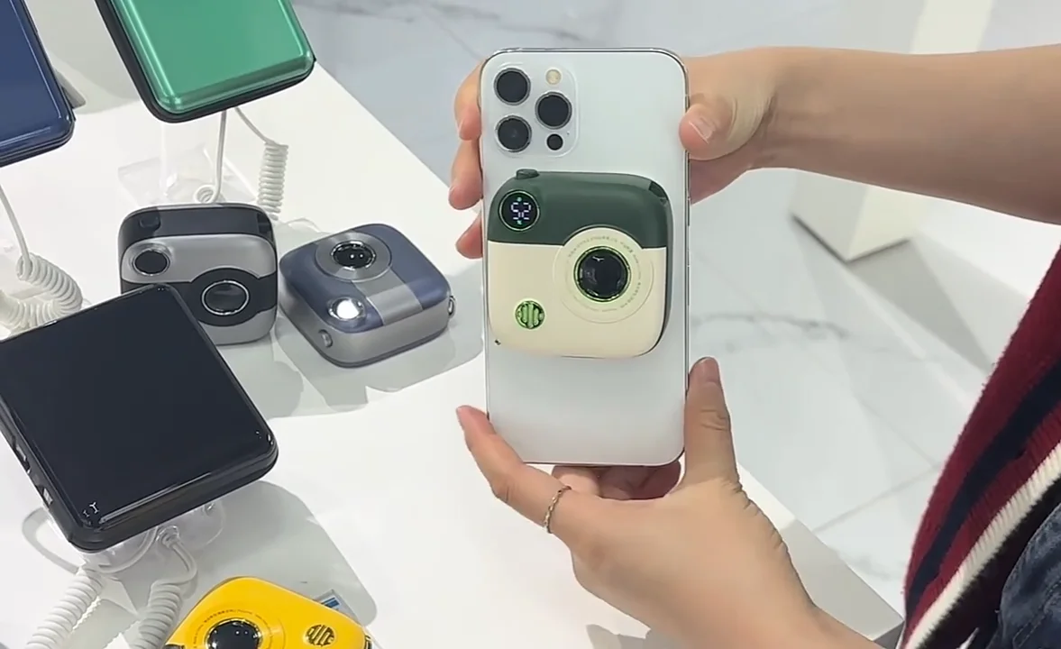 Classic Design Camera Style Fast Charging Magnetic Wireless Power Bank ...