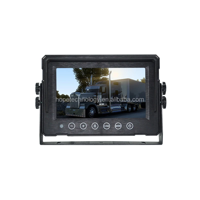 Parking Guidelines Wired Truck Reverse Camera Kit 7 INCH 2CH Rear ...