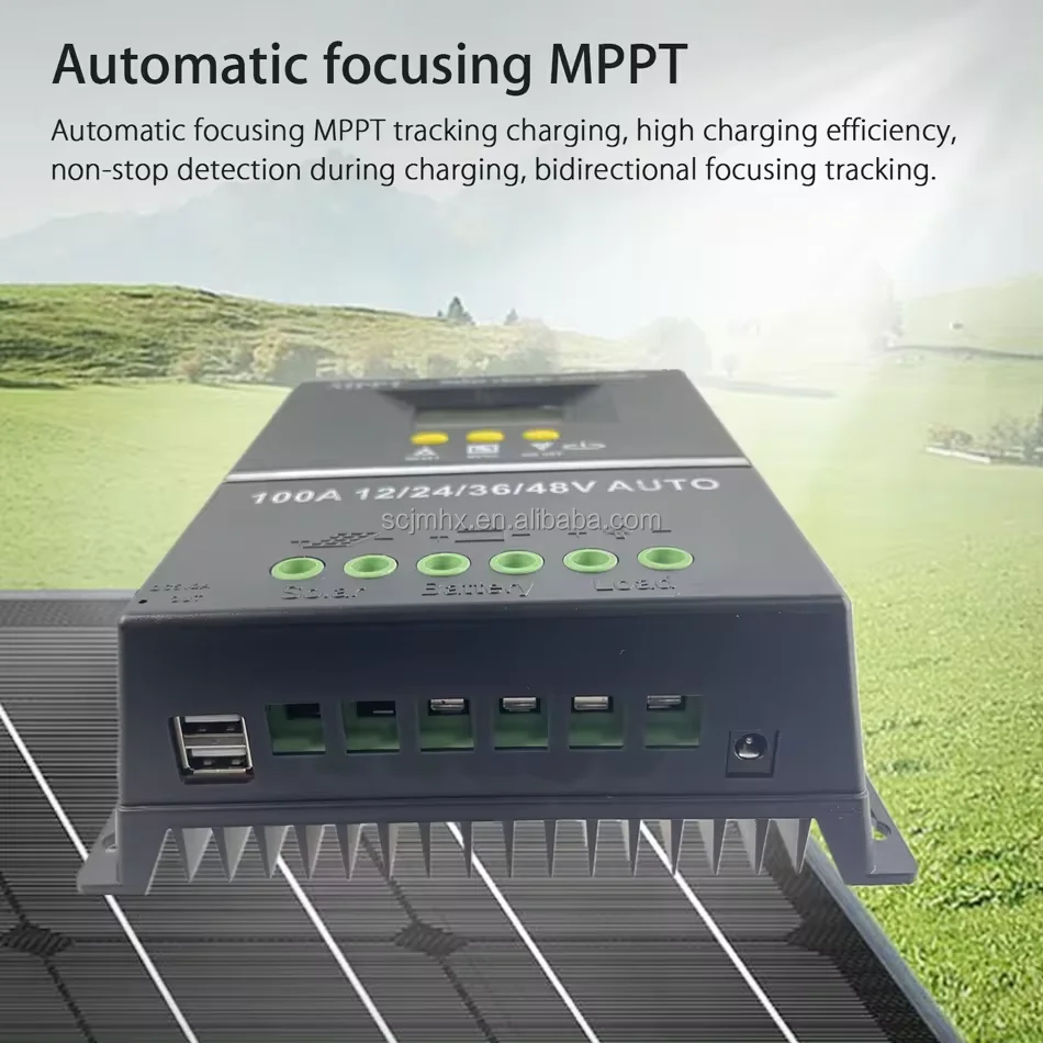 60A MPPT Regulator 12V/24V/36V/48V Solar Panel Max PV Input 150V Solar ...