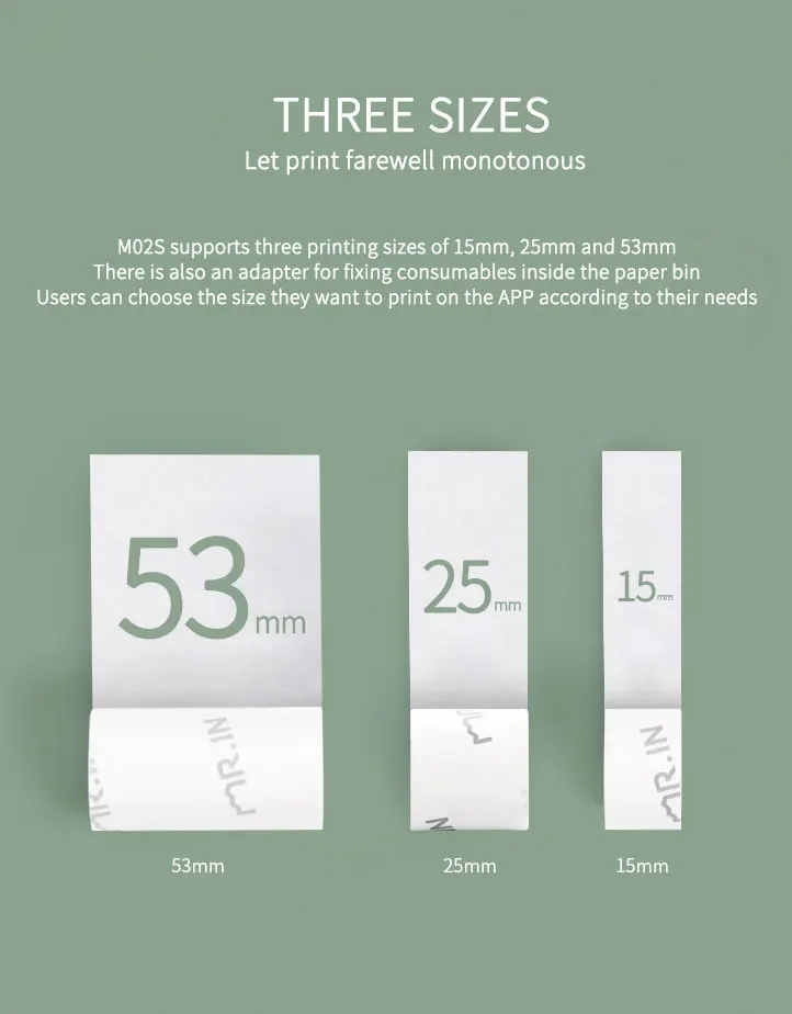 Aimo Mobile Portable Thermal Photo Receipt Sticker Printer With Support ...