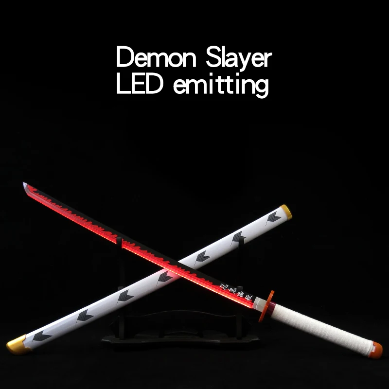 Demon Slayer Toy Sword Bamboo Japan Cosplay Swords For Kids Led Light ...