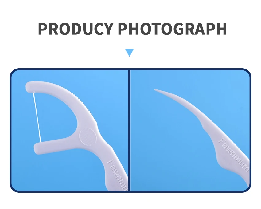 China High Quality Biodegradable Double Flosser Pick Floss Picks Dental ...