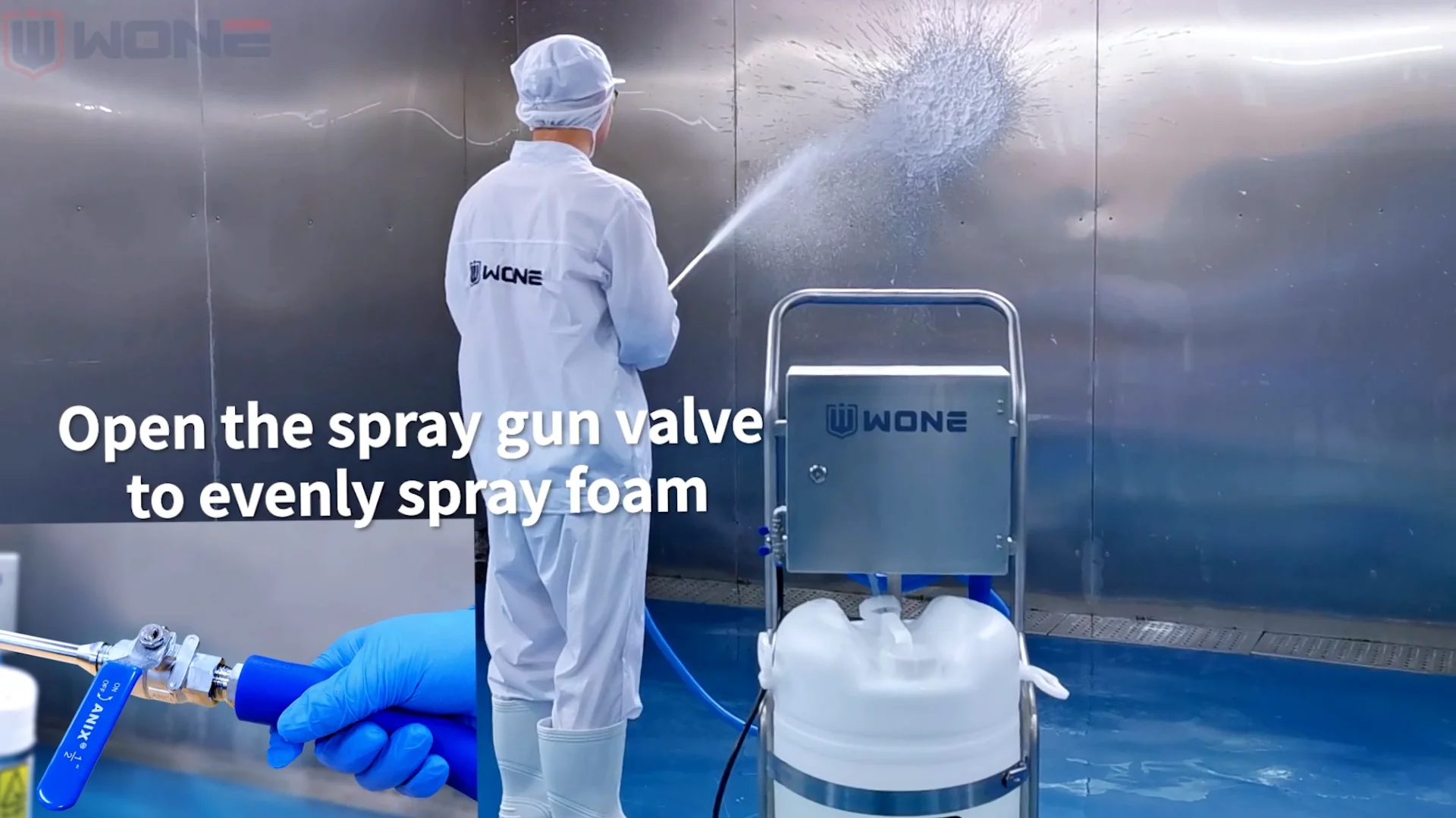 High Pressure Pump Automatic Rich Foaming Machine Trolley Unit Mobile ...