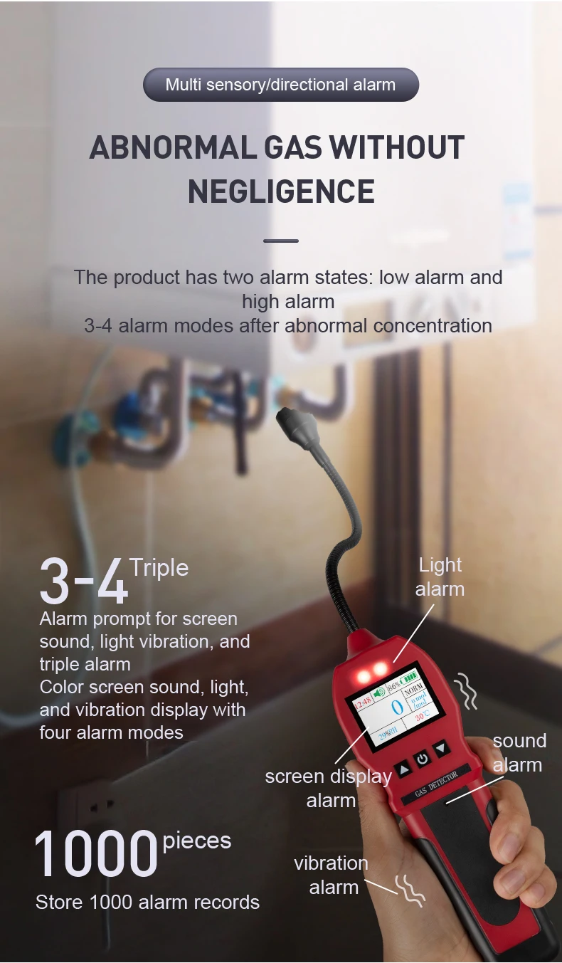 Bosean Leak Detector BH-90EX - Portable Combustible Gas Meter