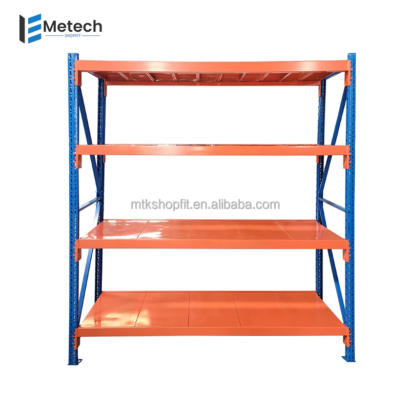 Heavy Duty Industrial Storage Shelving System 500kg Capacity Adjustable ...