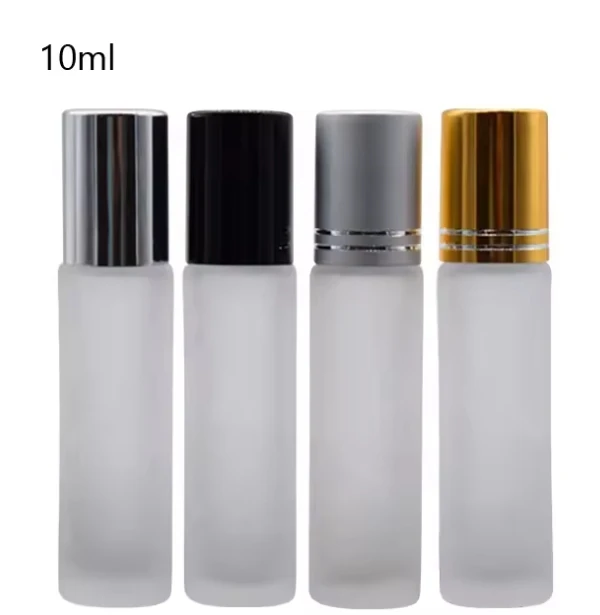 Fuyun Essential Oil Roller Bottle Transparent Frosted Empty 10ml Perfume Oil Roll on Glass ...