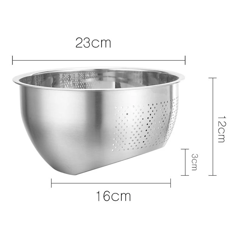 Wholesale Stainless Steel Kitchen Draining Basket Set Rice Washing ...
