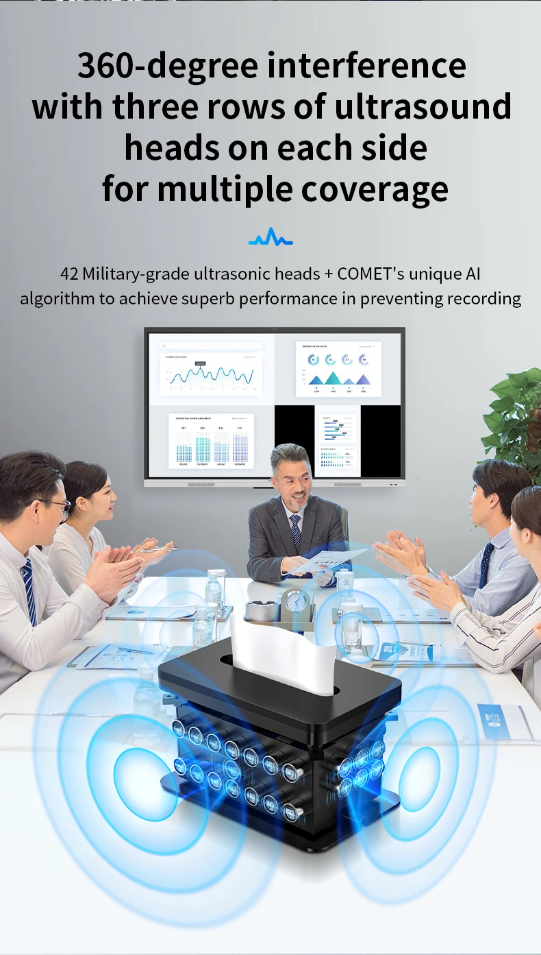 Anti-Recording Device Ultrasonic Audio Recording Blocker Desktop ...