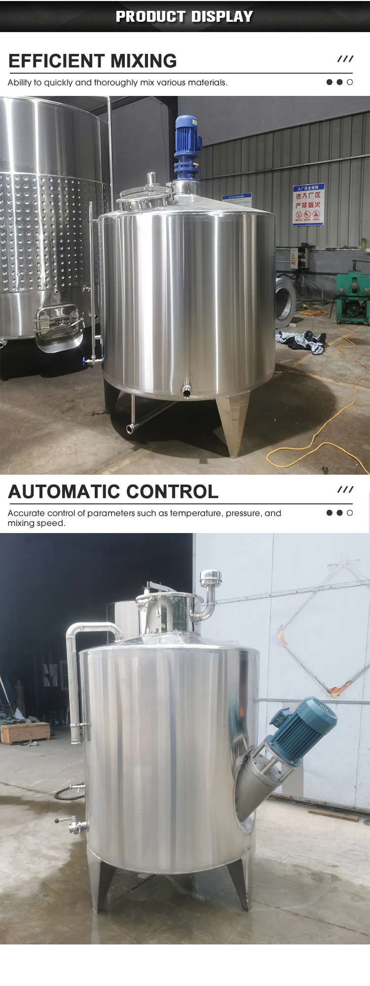 5000L Stainless Steel Mixing Tank - Efficient & Durable
