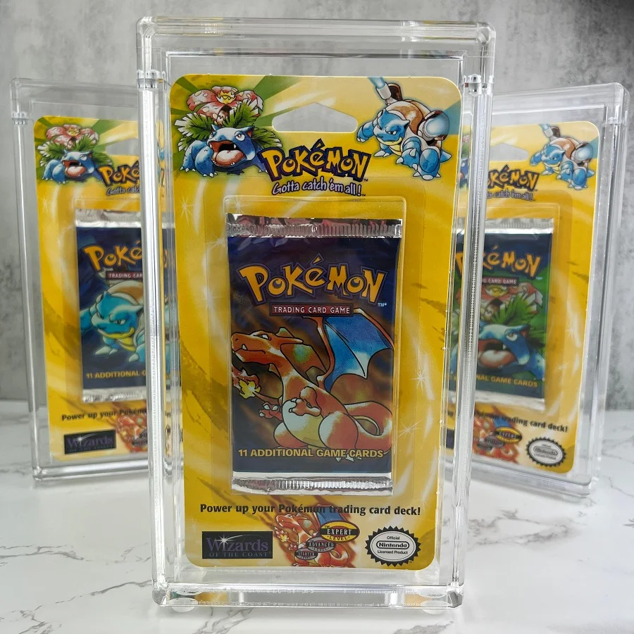 Custom Pokemon Booster BLISTER Pack CASE - Protection & Display