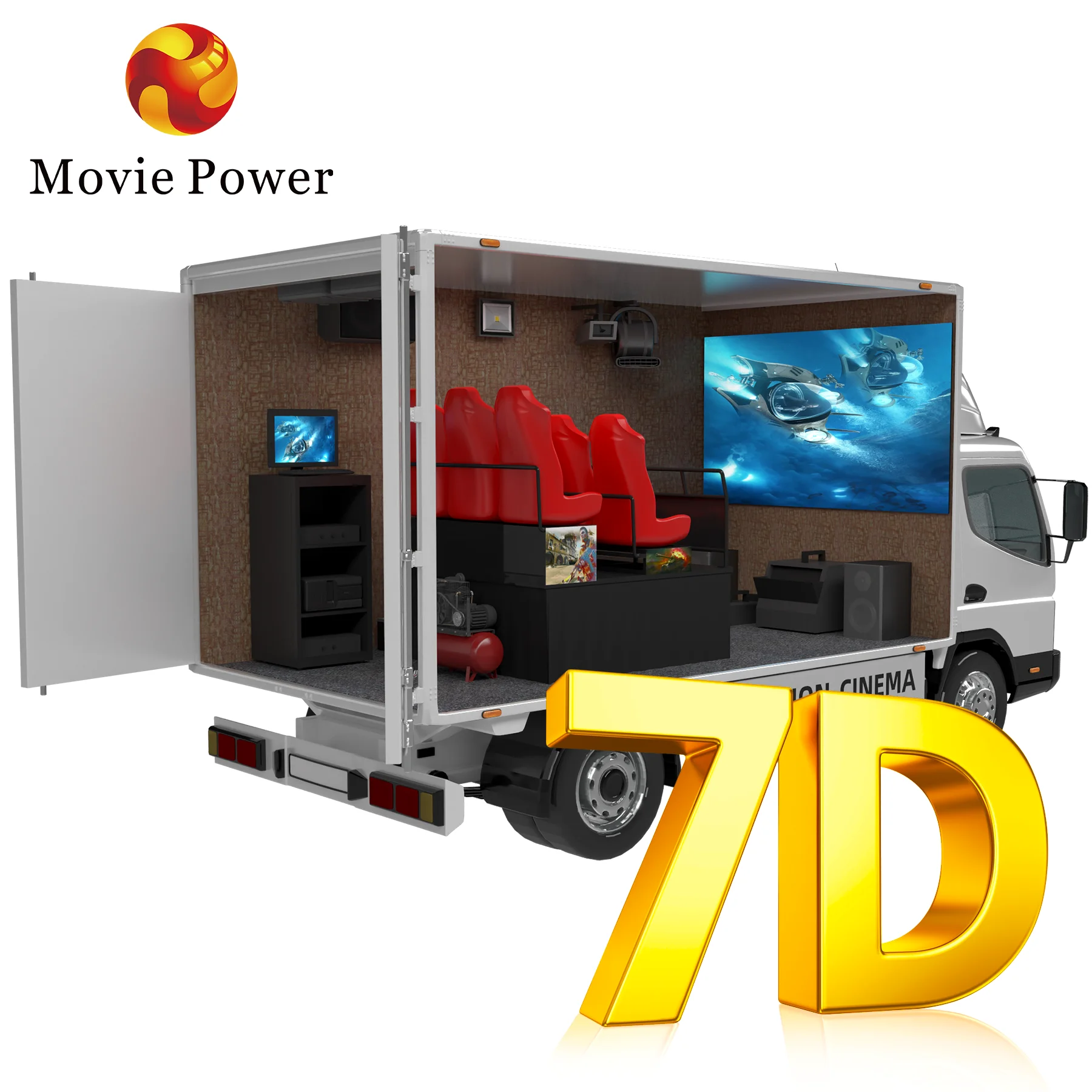 Movie Theatre 5d 7d 7D Movie Theater Setup Service at ₹ 1200000/person ...