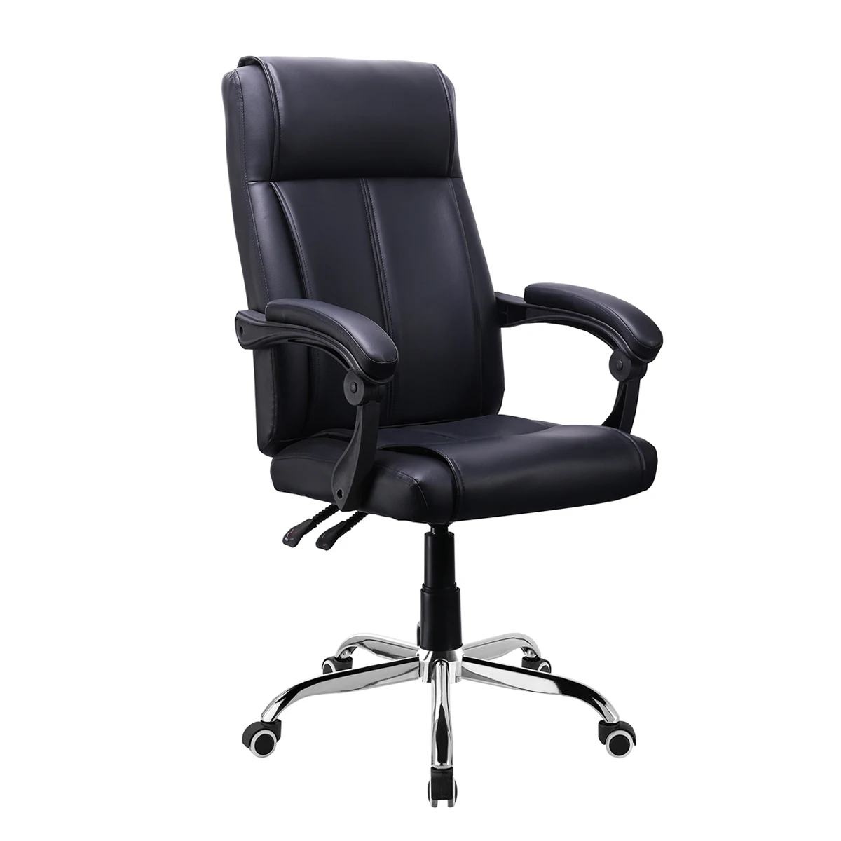Office Chair Load Bearing 200kg Black Pu Leather Reclining Chair - Buy ...