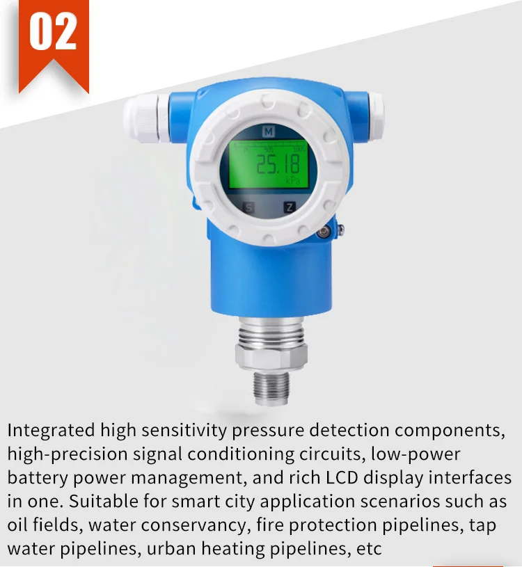 Explosion-proof Pressure Transducer Sensor Rs485 Modbus Protocol 300psi Pressure Transmitter ...