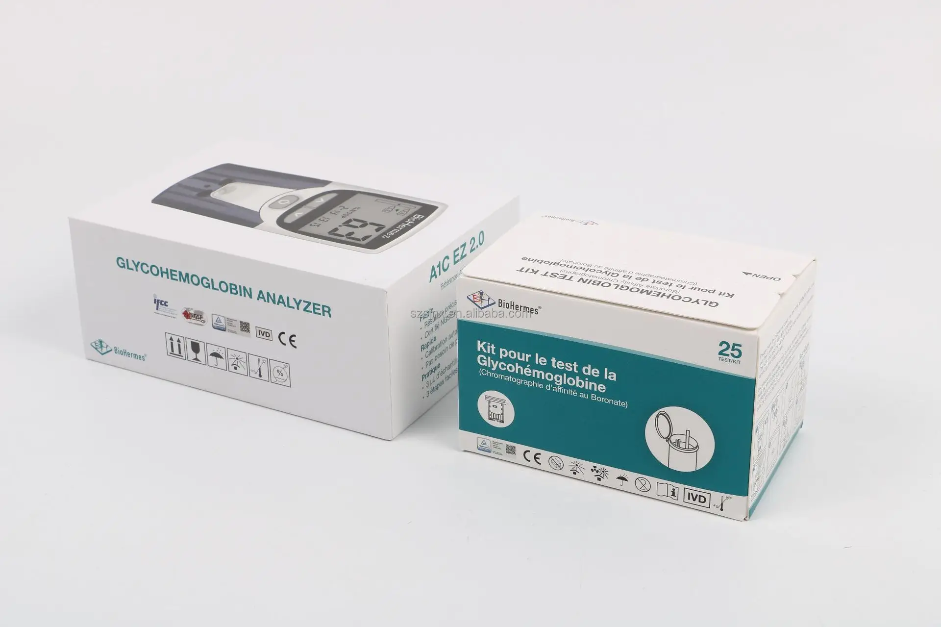 Portable HbA1c Test Analyzer - Glycated Hemoglobin Meter for Home ...