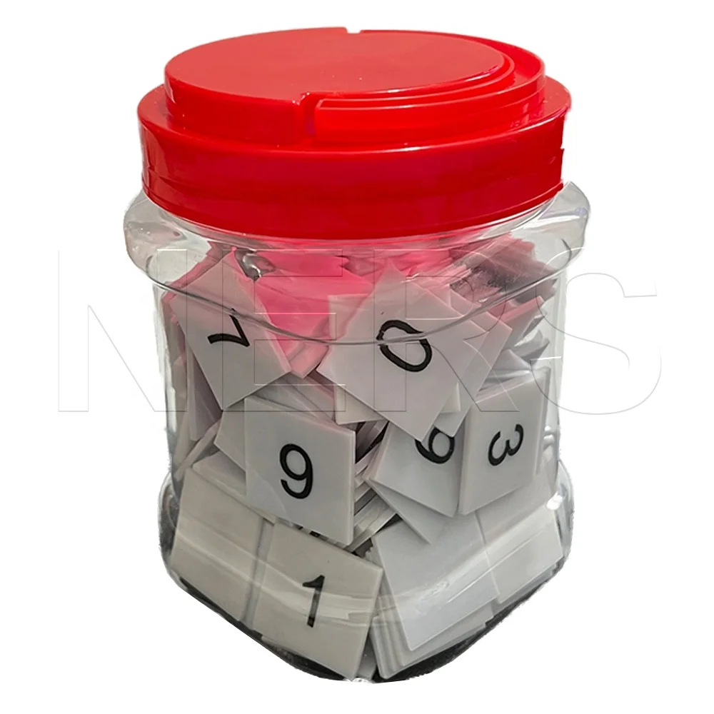 NERS School Classroom Supplies - Tub of Numbers Math Tiles