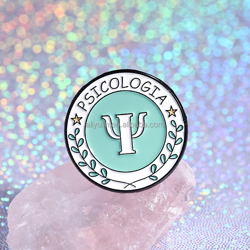 Sming Pins Psychology Enamel Pin Mental Health Therapist Badge Brooch ...
