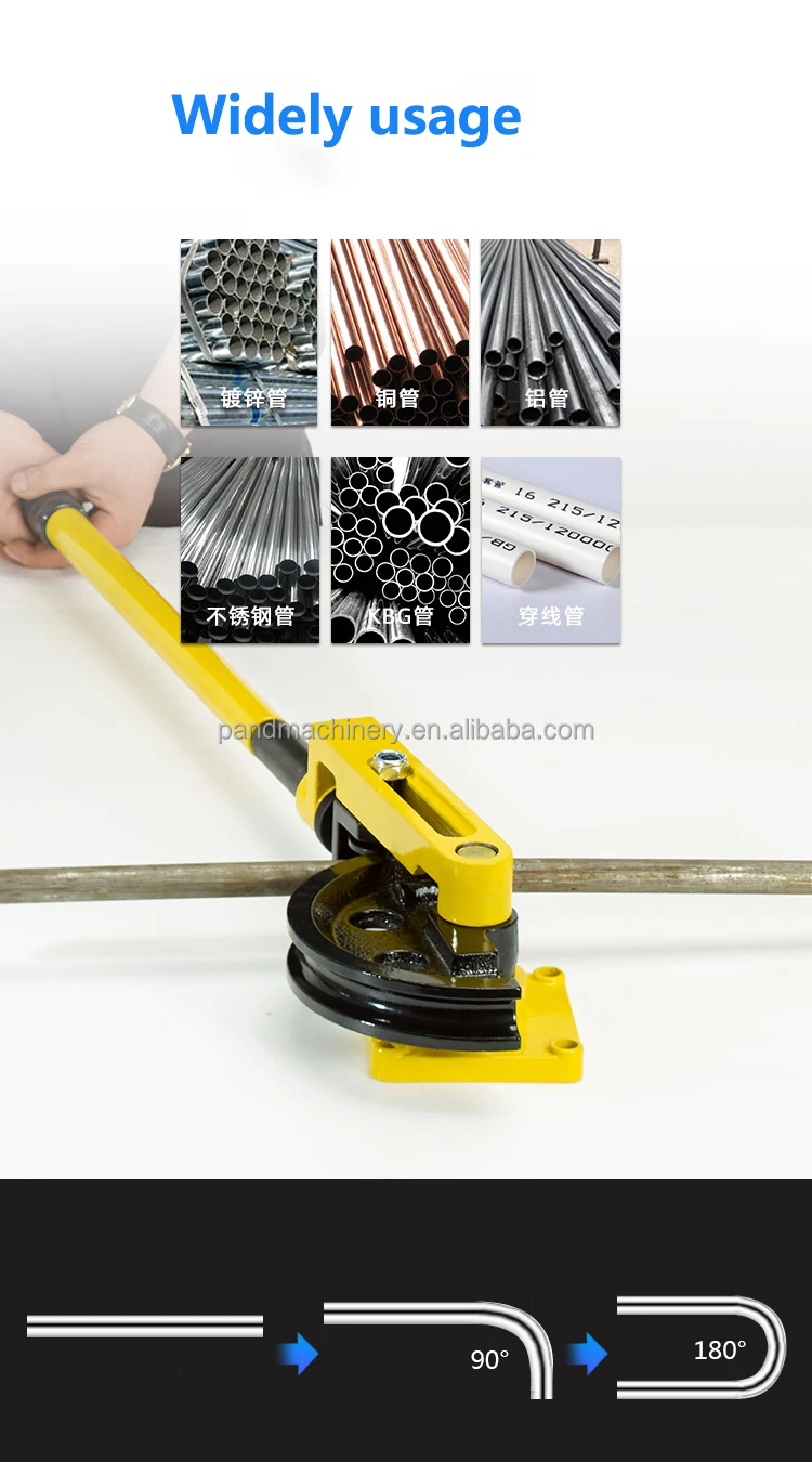 180 Degree Manual Iron Pipe Bender Machine/portable Stainless Steel ...