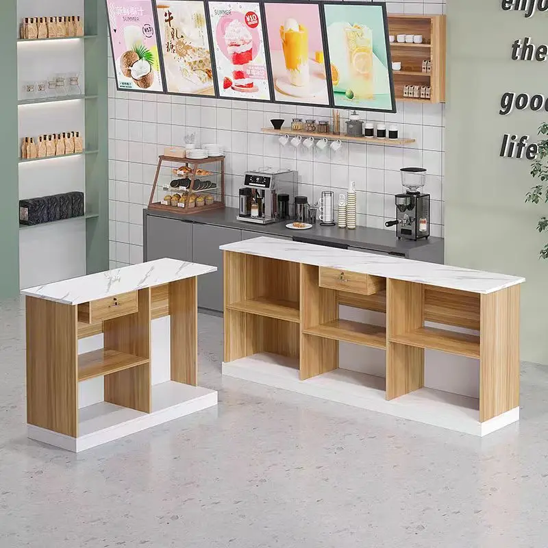 Simple Modern Bar Counter Reception Desk For Restaurant - Buy Counter ...